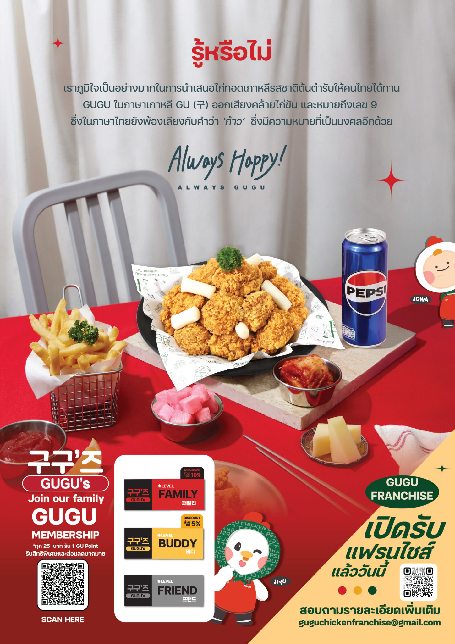 GUGU CHICKEN MENU - GUGU CHICKEN